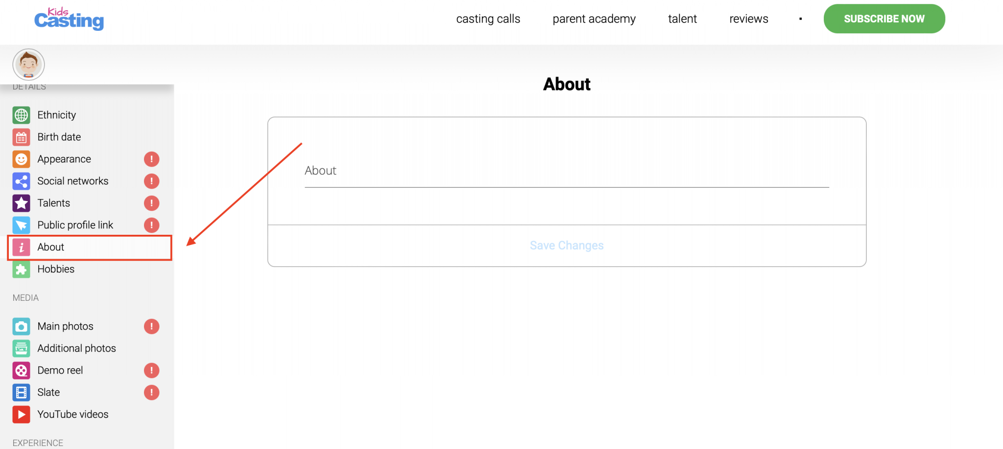 What should be included in a casting profile for kids? • Casting ...