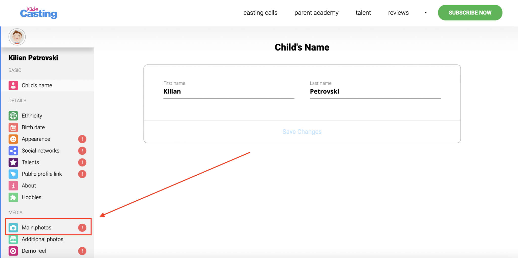 What should be included in a casting profile for kids? • Casting ...
