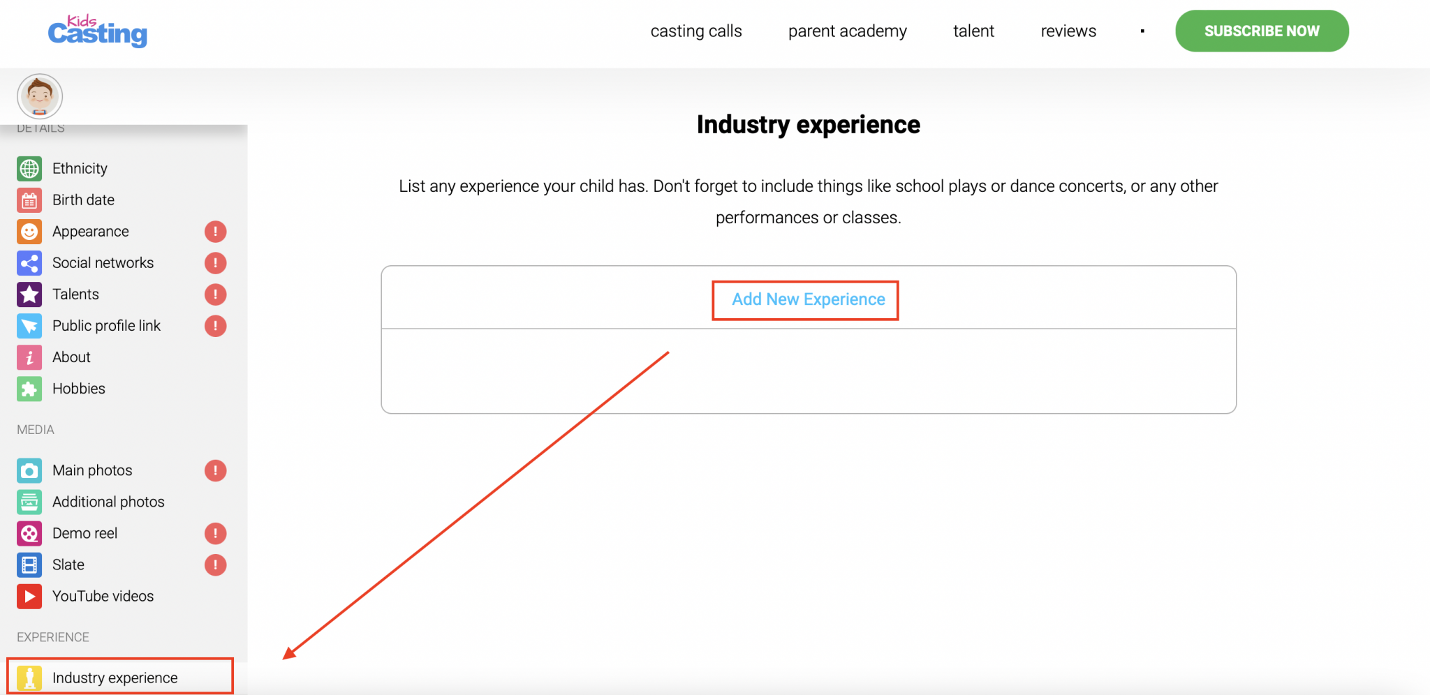 What should be included in a casting profile for kids? • Casting ...