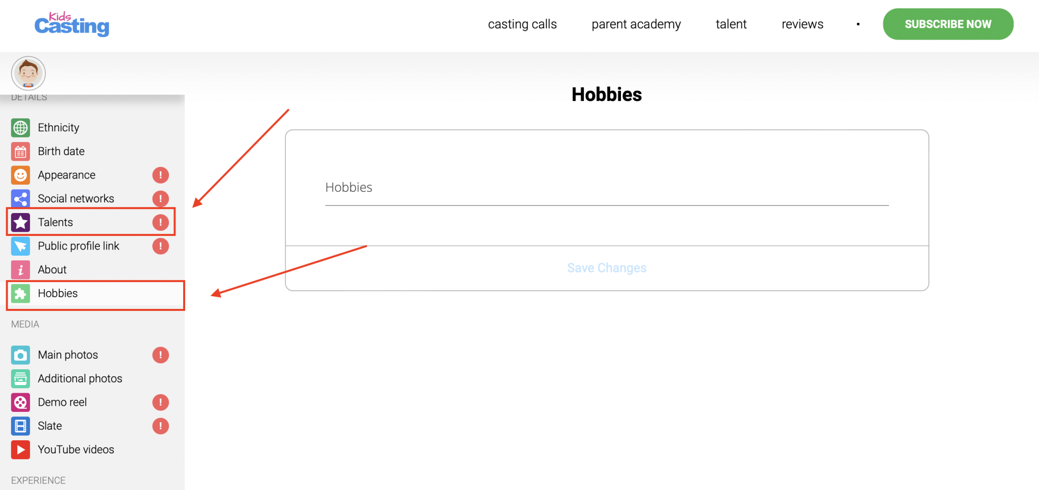 What should be included in a casting profile for kids? • Casting ...