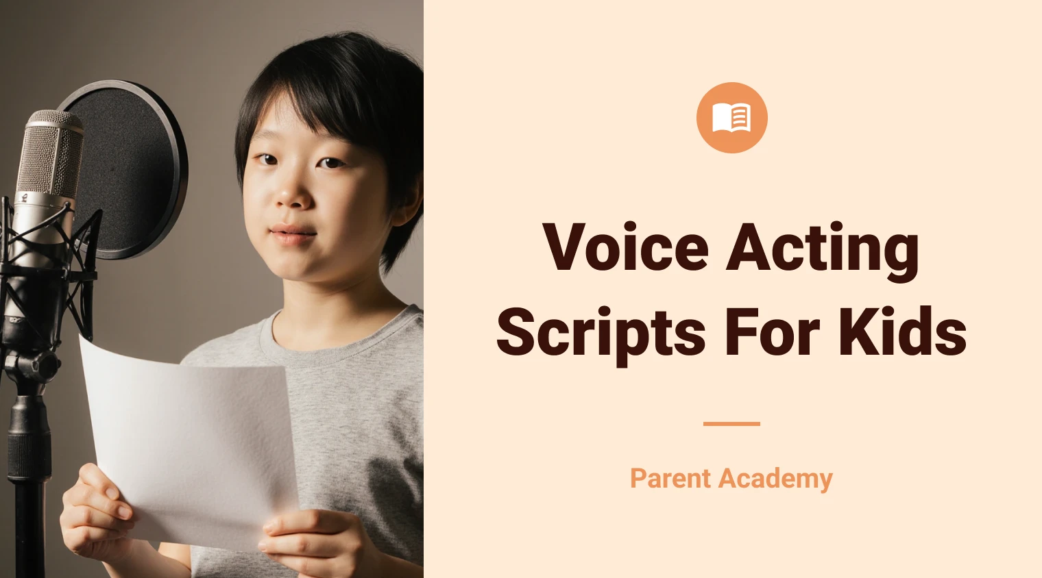 Voice Acting Scripts for Kids: Practice Scenes for Beginners • Blog ...